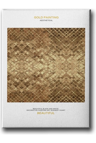 Desenlio Gold Painting Canvas Tablo MİND190 Desenlio Gold Painting Canvas Tablo MİND190
