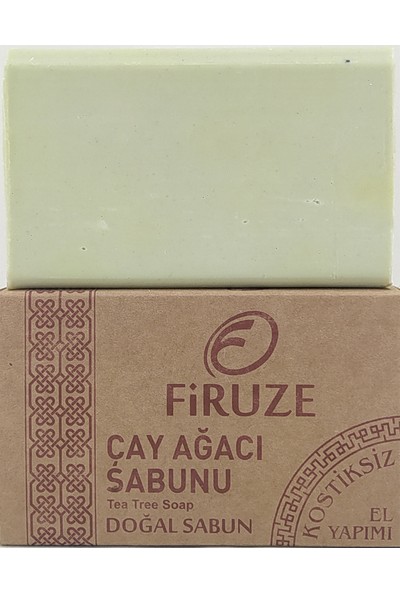 Firuze Çay Ağacı Sabunu 125GR Kostiksiz Doğal Sabun Firuze Çay Ağacı Sabunu 125GR Kostiksiz Doğal Sabun