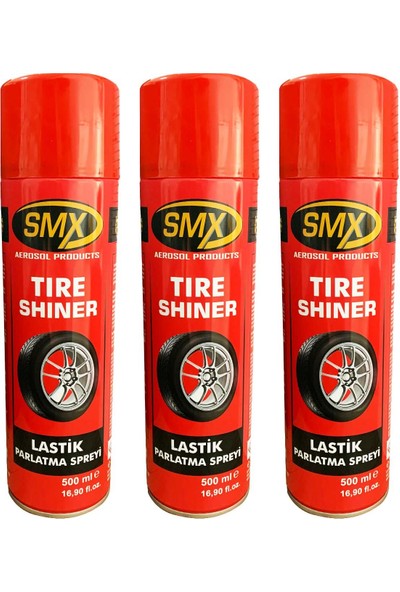 Smx 3 Adet Lastik Parlatma Spreyi 500 ml