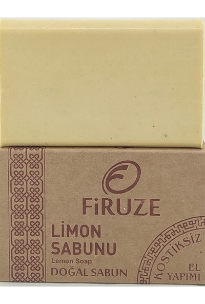 Firuze Limon Sabunu 125GR Kostiksiz Doğal Sabun Firuze Limon Sabunu 125GR Kostiksiz Doğal Sabun