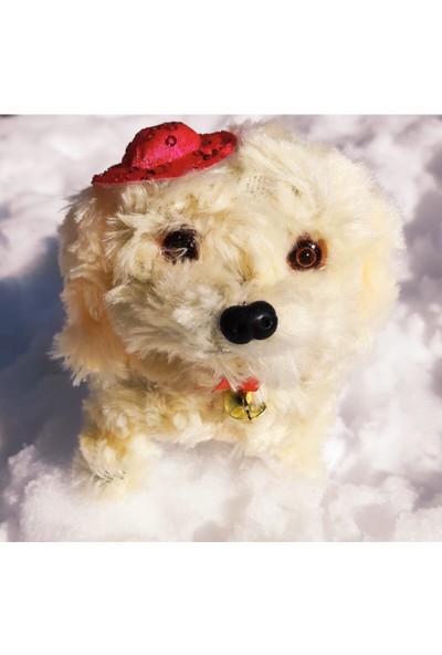 Kahraman Oyuncak Krem Yürüyen Havlayan Sevimli Pilli Peluş Köpek Kahraman Oyuncak Krem Yürüyen Havlayan Sevimli Pilli Peluş Köpek
