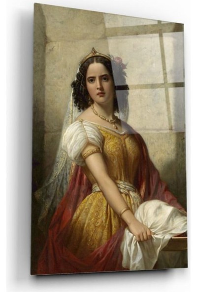 Pi Dekorasyon Kadın Cam Tablo Pi Dekorasyon Kadın Cam Tablo