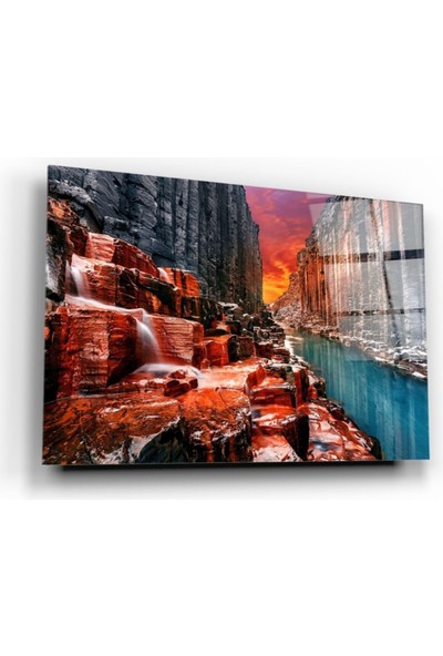 Pi Dekorasyon Manzara Cam Tablo