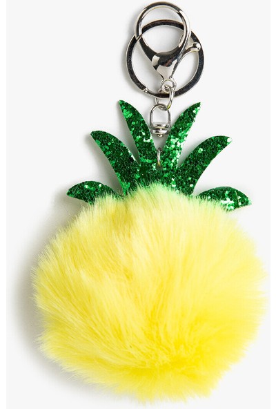 Koton Ananaslı Ponponlu Anahtarlık Koton Ananaslı Ponponlu Anahtarlık