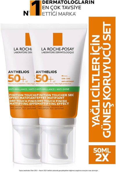 La Roche Posay Anthelios Yağlı Ciltler Için Yüksek Korumalı Yüz Güneş Kremi Set 50 Mlx2 La Roche Posay Anthelios Yağlı Ciltler Için Yüksek Korumalı Yüz Güneş Kremi Set 50 Mlx2
