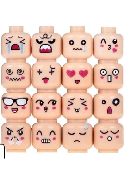 Xinh LEGO Stop Motion Mini Figür Moc Aksesuar Duygu Yüzleri Seti Xinh LEGO Stop Motion Mini Figür Moc Aksesuar Duygu Yüzleri Seti