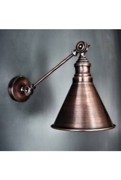 Riolight Bakır Eskitme Mafsallı Hareketli Aplik Riolight Bakır Eskitme Mafsallı Hareketli Aplik