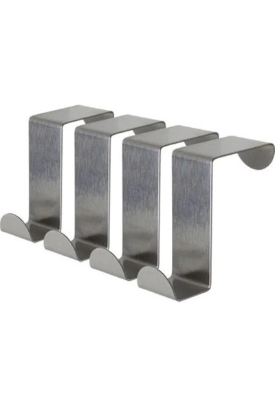 8'li Elbise Bornoz Mutfak Banyo Havlu Askılığı 8 Adet Kapı Arkası Metal Askı 8'li Elbise Bornoz Mutfak Banyo Havlu Askılığı 8 Adet Kapı Arkası Metal Askı