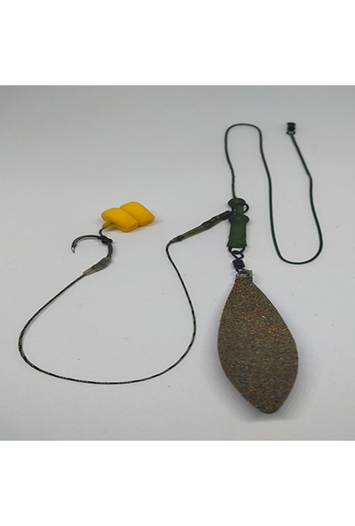 Sazan Rig 100 gr Kurşunlu Helikopter Montaj Yüzen Çift Mısırlı Takım