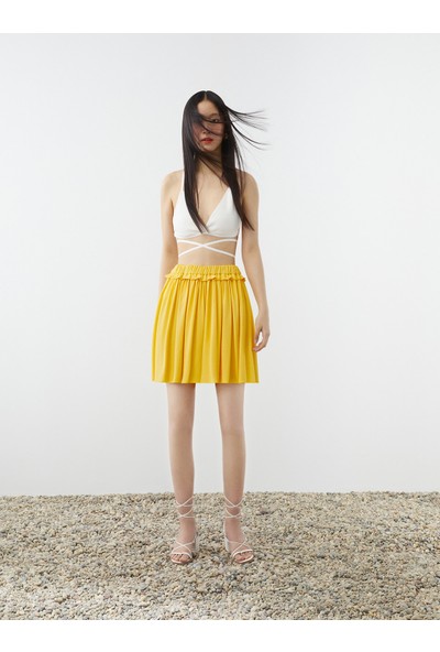 Nocturne Pile Detaylı Mini Şort Nocturne Pile Detaylı Mini Şort