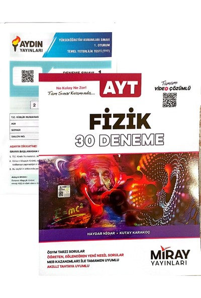 Miray Yayınları AYT Fizik Deneme-Yeni Baskı-(Aydın Yayınları Denemeli) Miray Yayınları AYT Fizik Deneme-Yeni Baskı-(Aydın Yayınları Denemeli)