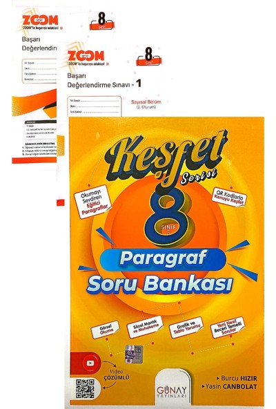 Günay Yayınları 8.sınıf Paragraf Soru Bankası-Yenibaskı-(Zoom Denemeli) Günay Yayınları 8.sınıf Paragraf Soru Bankası-Yenibaskı-(Zoom Denemeli)
