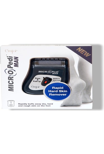 Micro Pedi Ayak Bakım Cihazı Siyah Renk Sert Taşlı Ayak Törpüsü Micro Pedi Ayak Bakım Cihazı Siyah Renk Sert Taşlı Ayak Törpüsü