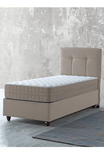 Ipek Mobilya Manolya 3 Lü Set ( Baza + Başlık + Yatak ) Tek Kişilik ( Bej ) Ipek Mobilya Manolya 3 Lü Set ( Baza + Başlık + Yatak ) Tek Kişilik ( Bej )