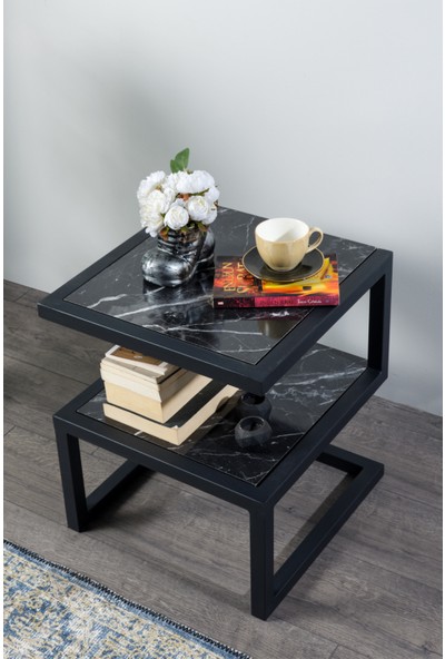 Lulu Home Siyah Mermer S Sehpa Lulu Home Siyah Mermer S Sehpa