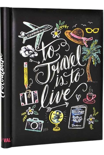 Best Hediye Yapışkanlı Fotoğraf Albümü 24X32CM Traveldesenli