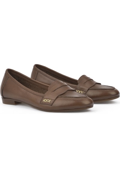 Ziya Kadın Deri Babet 111353 6184 Vizon Ziya Kadın Deri Babet 111353 6184 Vizon