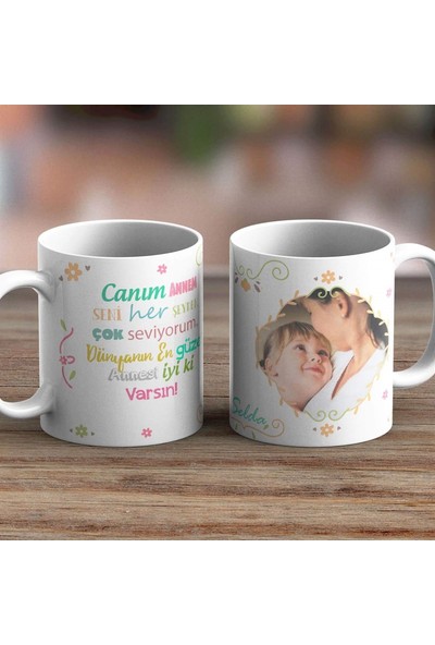 E-Hediyeci Kişiye Özel Canım Annem Kupa Bardak -162