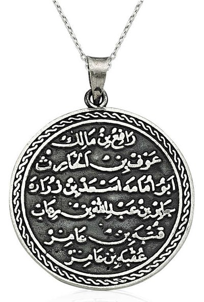 Noctis Gümüş Yuvarlak Kitmir Duası Kolye Noctis Gümüş Yuvarlak Kitmir Duası Kolye