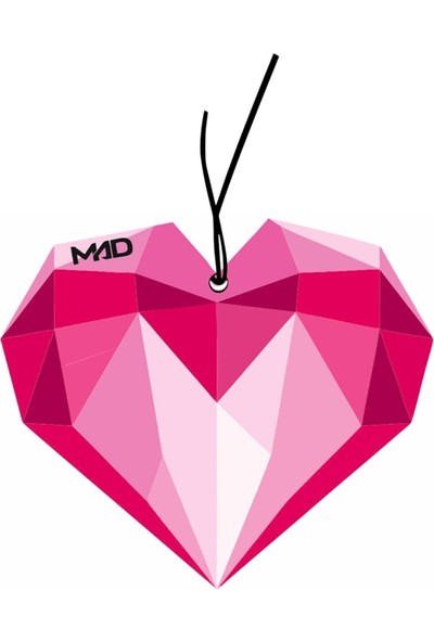 Mad Accessories Pembe Kalp Tasarımlı Premium Oto Araç Kokusu