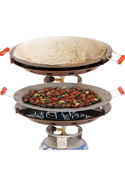 Gülsan Tüplü Saç Tava 45 cm Portatif Kavurma Gözleme Katmer Sacı Gülsan Tüplü Saç Tava 45 cm Portatif Kavurma Gözleme Katmer Sacı