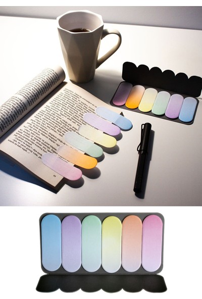 Pastel Renkli Kitap Sayfa Işaretleyici Ayraç 6 Renkli Pastel Renkli Kitap Sayfa Işaretleyici Ayraç 6 Renkli