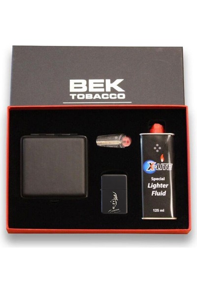 Bek Tobacco Atomic Benzinli Çakmak Tabaka Hediye Seti Siyah Atatürk Silüeti Bek Tobacco Atomic Benzinli Çakmak Tabaka Hediye Seti Siyah Atatürk Silüeti