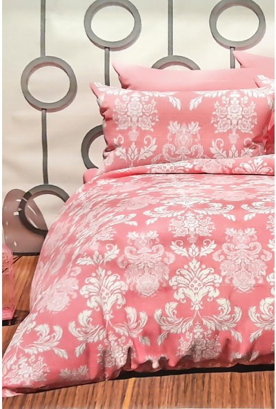 Lemis & Gold 155 x 210 cm Tek Kişilik Nevresim Seti - Pembe
