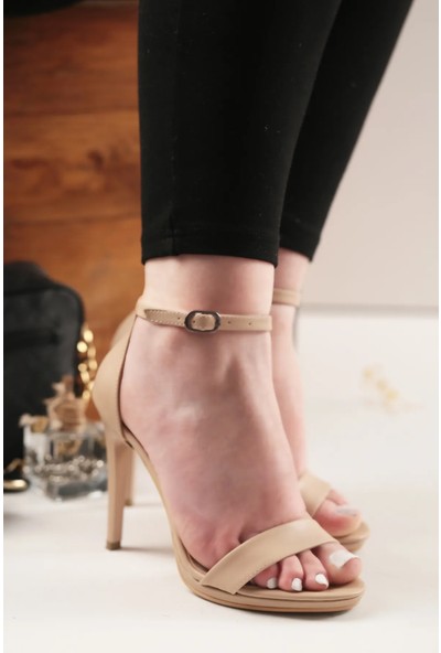 Shoecide Kadın Nude Bantlı Cilt Sandalet Shoecide Kadın Nude Bantlı Cilt Sandalet