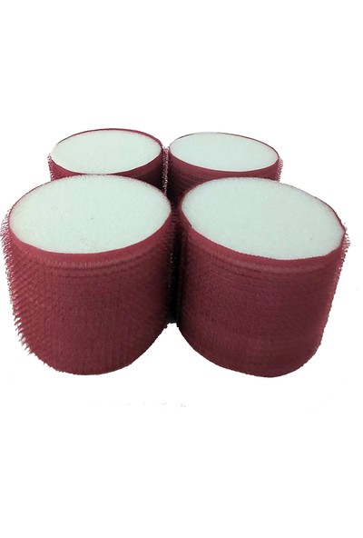 Croc 1208 Cırtlı Sünger Bigudi 4'lü Çap 6cm Bordo Croc 1208 Cırtlı Sünger Bigudi 4'lü Çap 6cm Bordo