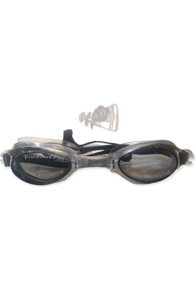 ELVE C-1138 Yüzücü Gözlüğü Kulak Tıkaçlı - Siyah ELVE C-1138 Yüzücü Gözlüğü Kulak Tıkaçlı - Siyah