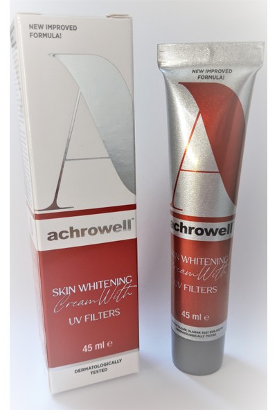 Achrowell Uv Fitreli Beyazlatıcı Krem 45 ml