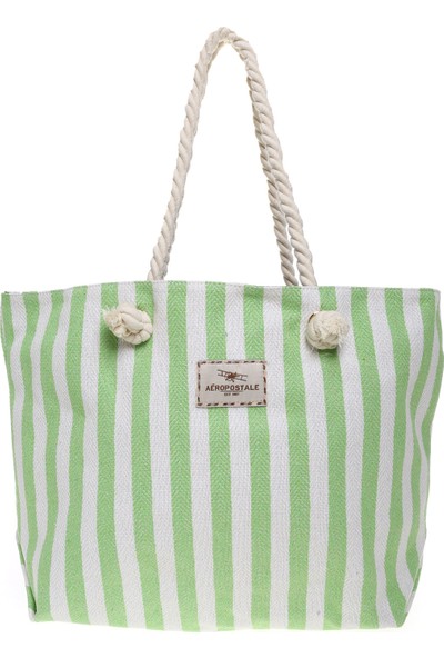 Aeropostale Belvıa Yeşil Plaj Çantası