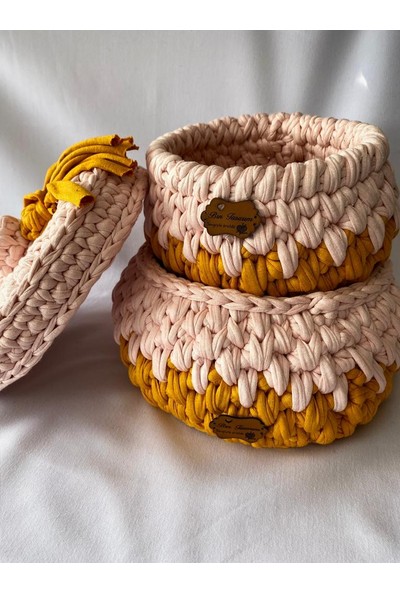 Brn Tasarım Dekoratif 2' Li Sepet