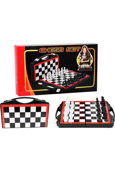 Şifainur Büyük Boy (Kilitli Çantalı) Satranç Takımı Chess Set Santranç