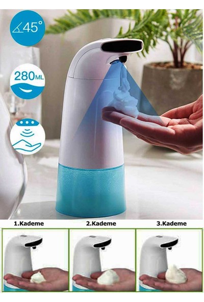 Şifainur Akıllı Otomatik 3 Kademeli Sıvı Sabunluk Indüksiyon Fotoselli Su Geçirmez Sensörlü Banyo Mutfak Otel Şifainur Akıllı Otomatik 3 Kademeli Sıvı Sabunluk Indüksiyon Fotoselli Su Geçirmez Sensörlü Banyo Mutfak Otel