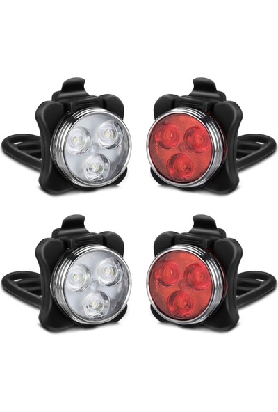 Deweiqi Şarj Edilebilir Bisiklet Işık Seti, Ön ve Arka LED Bisiklet Işıkları, 4 Işık Modu Seçeneği, 650MAH Lityum Pil, Bisiklet Farı, Ipx4 Su Geçirmez (Yurt Dışından) Deweiqi Şarj Edilebilir Bisiklet Işık Seti, Ön ve Arka LED Bisiklet Işıkları, 4 Işık Modu Seçeneği, 650MAH Lityum Pil, Bisiklet Farı, Ipx4 Su Geçirmez (Yurt Dışından)