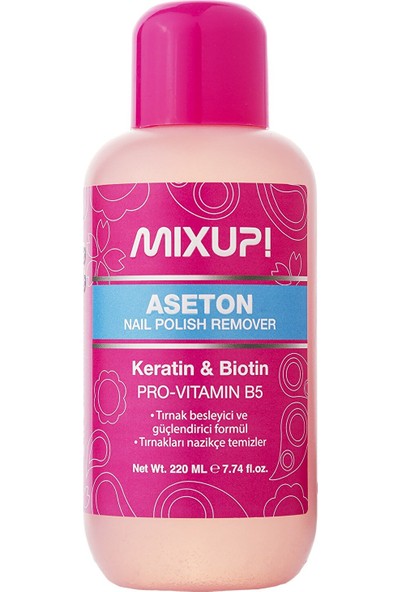 Mixup Keratin & Biotin Içeren Güçlendirici Aseton 220 ml