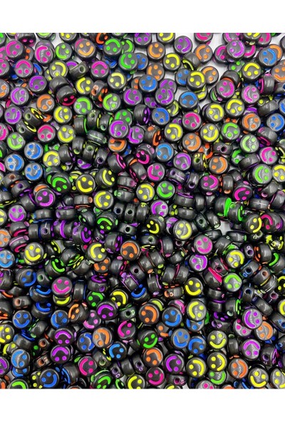 Çarşı Shop Yassı Gülenyüz Boncuk 4 x 7mm Yassı 100 Adet