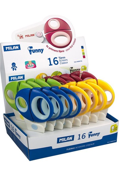Mılan 14690716 Funny Çocuk Makası 16LI Renkli Mılan 14690716 Funny Çocuk Makası 16LI Renkli