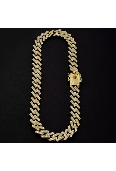 15MM Gold Prong Chain (Kolye) 15MM Gold Prong Chain (Kolye)
