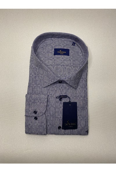 Daniel Bessi Büyük Beden Desenli Uzun Kollu 590-366