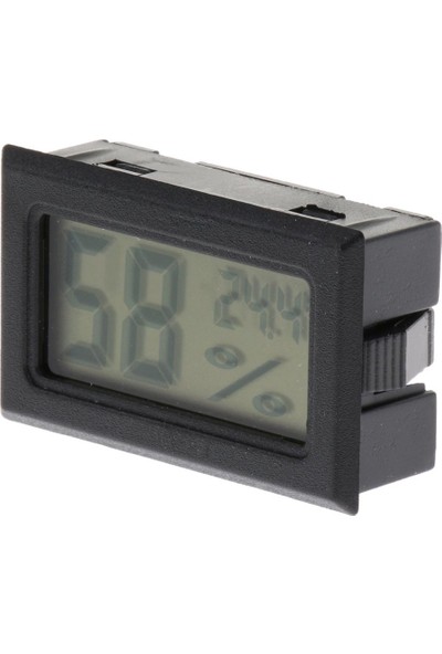 Cynthia LCD Dijital Sürüngen Termometre Higrometre ile Prob Siyah (Yurt Dışından)