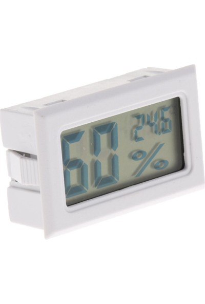 Cynthia Prob Beyaz ile LCD Dijital Sürüngen Termometre Higrometre (Yurt Dışından)