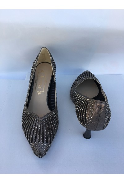 Modalist JN-5151 Kadın Taşlı 6 cm Ayakkabı