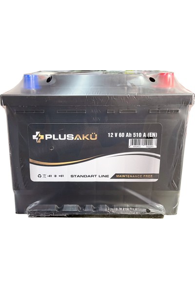 Plus Akü 12 V 60 Ah 510 A (EN) (Üretim Yılı: 2022)