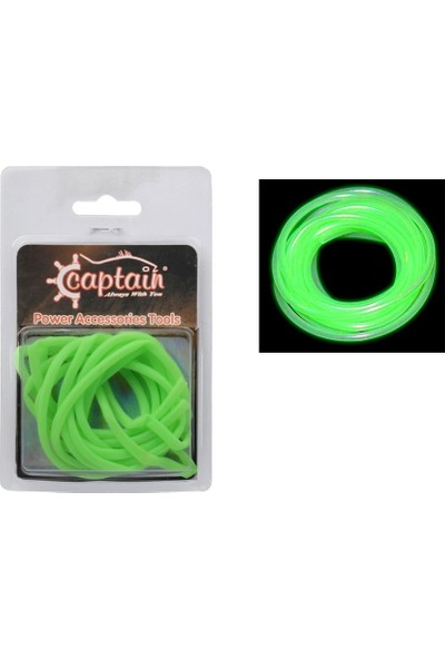 Captain Silikon Hortum Tube 2mt Glow-Luminous Captain Silikon Hortum Tube 2mt Glow-Luminous