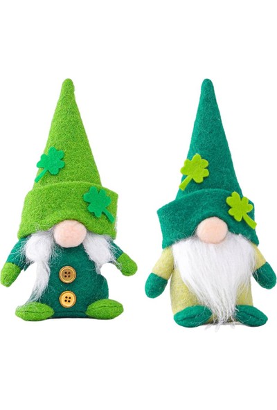 Ashley 2'li St Patrick Günü Leprechaun Gnome Peluş El Yapımı Cüceler Ev Dekor (Yurt Dışından) Ashley 2'li St Patrick Günü Leprechaun Gnome Peluş El Yapımı Cüceler Ev Dekor (Yurt Dışından)