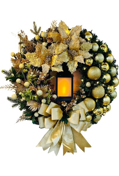 Ashley Noel Çelenk Dekor Yapay Ilmek Çelenk Ev Ön Kapı Xmas 40 cm (Yurt Dışından)