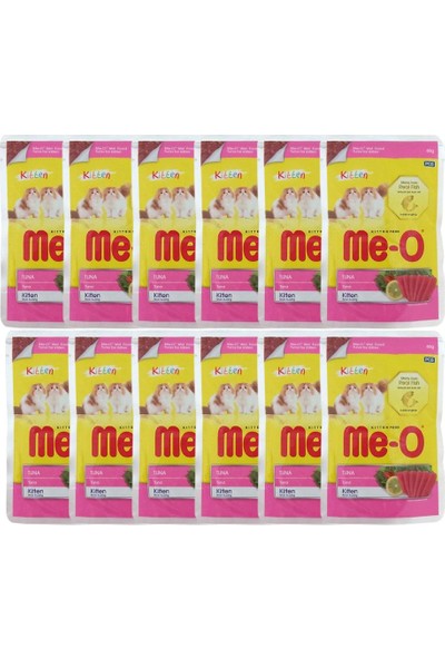 Me-O Yavru Kediler Için Jöle Içinde Ton Balıklı Yaş Mama 80 gr x 12 Adet Me-O Yavru Kediler Için Jöle Içinde Ton Balıklı Yaş Mama 80 gr x 12 Adet